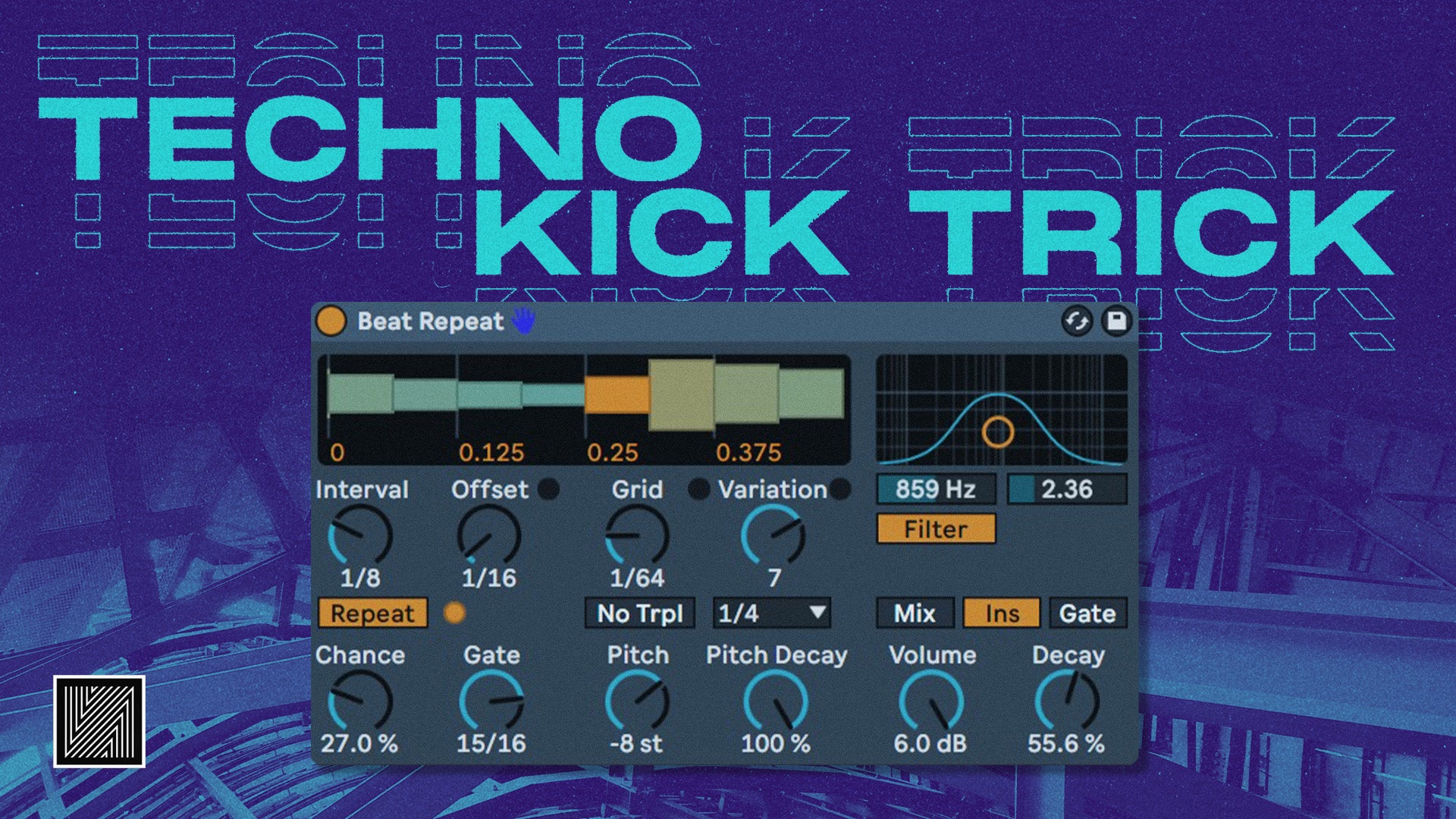 Easy Beat Repeat effect for Techno Kick (free rack) [Ableton Techno Tu – Audioreakt